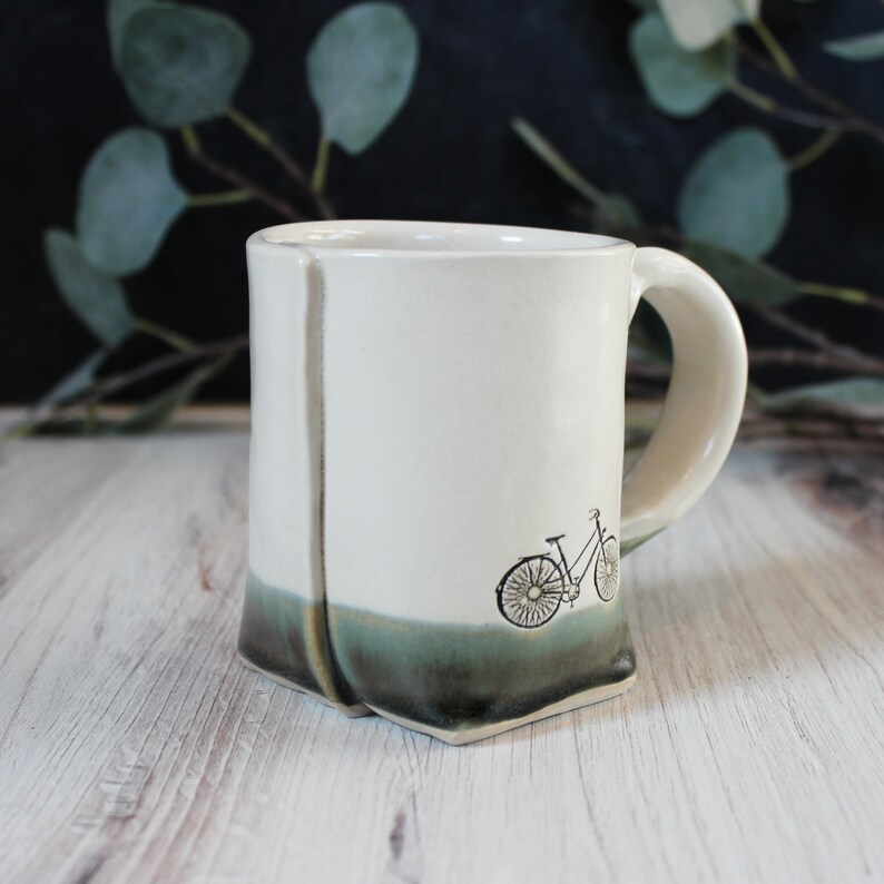 Bike Mug Outdoorsy Mug Mountain Bike Gift Bicycle Slab | Etsy