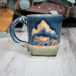 Mother Moose Mug, Handmade Ceramic Mug, Gift for Outdoorsy Mom ...