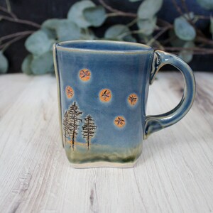 Firefly Mug, Pine Tree Mug, up North Summer Mug, Camping Coffee Cup ...