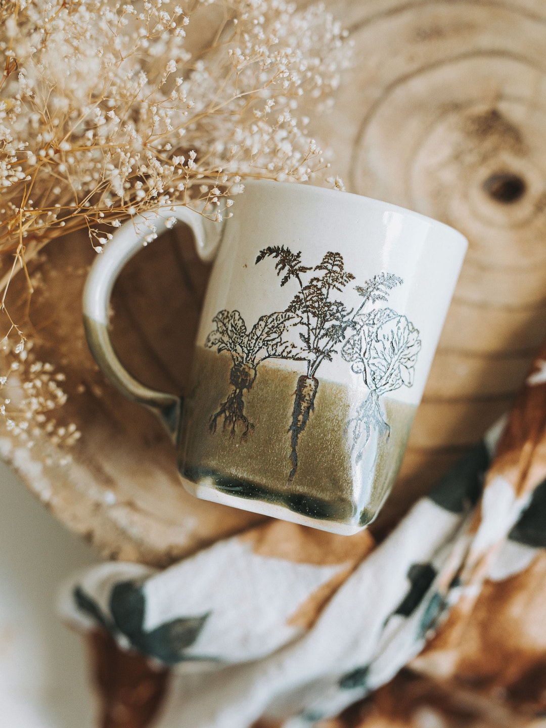 Root Vegetable Mug, Gardening Gift, Garden Mug, Vegan Coffee Mug ...