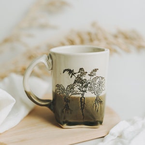 Root Vegetable Mug, Gardening Gift, Garden Mug, Vegan Coffee Mug ...