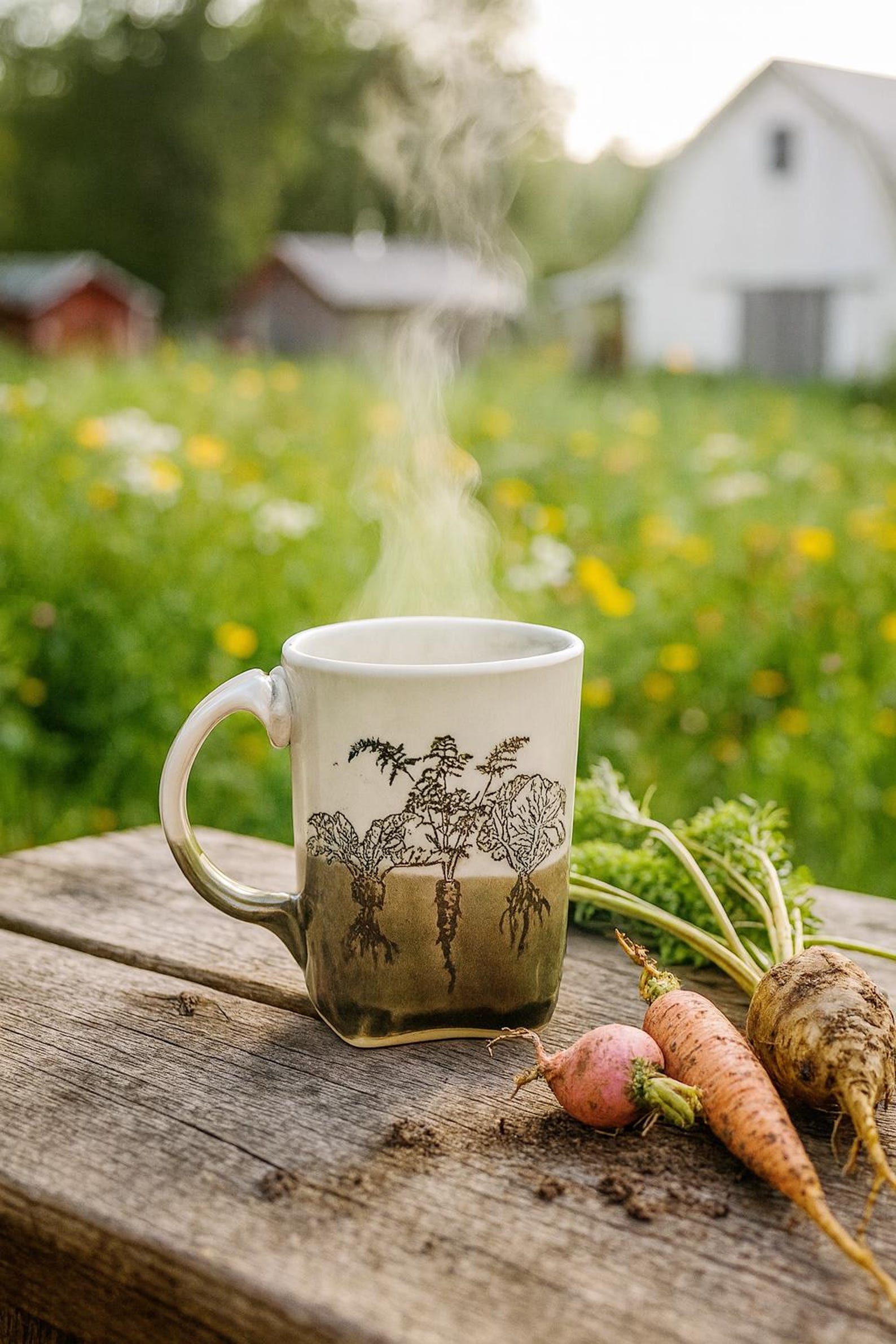 Root Vegetable Mug, Gardening Gift, Garden Mug, Vegan Coffee Mug ...