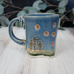 Firefly Mug, Pine Tree Mug, up North Summer Mug, Camping Coffee Cup ...