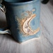 Sun Moon Mug, Night Sky Mug, Unique Handmade Ceramic Mug, Man in the ...
