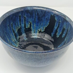 Large Blue Pottery Bowl | Handmade Pottery - Etsy