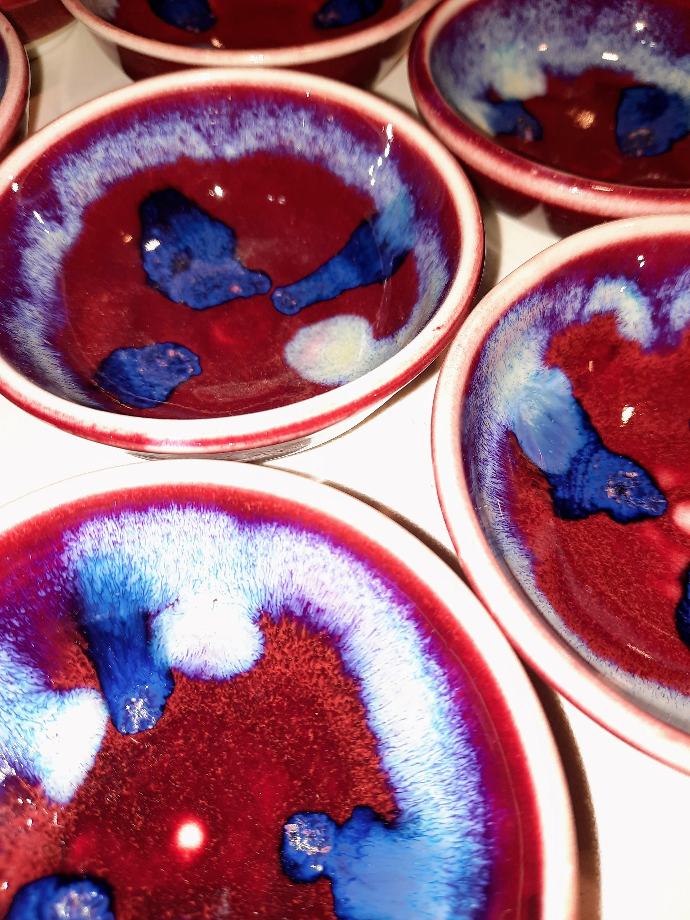 Red Tiny Bowls | Handmade Pottery - Etsy