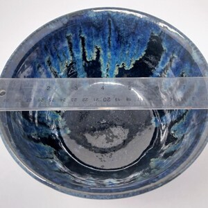 Large Blue Pottery Bowl | Handmade Pottery - Etsy