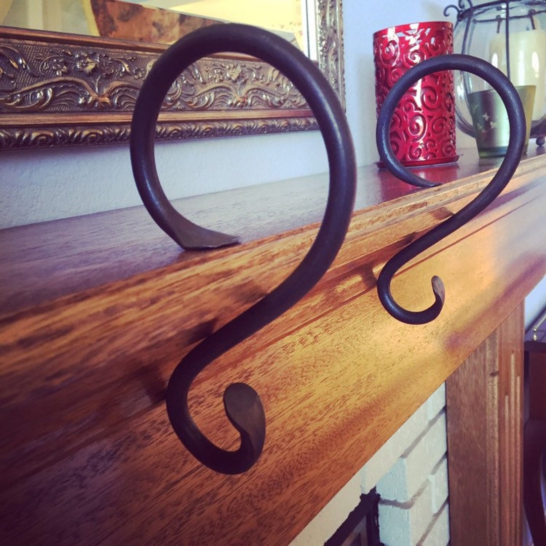 Set of Three 8" Christmas Stocking Hangers - Three Vintage Stocking ...