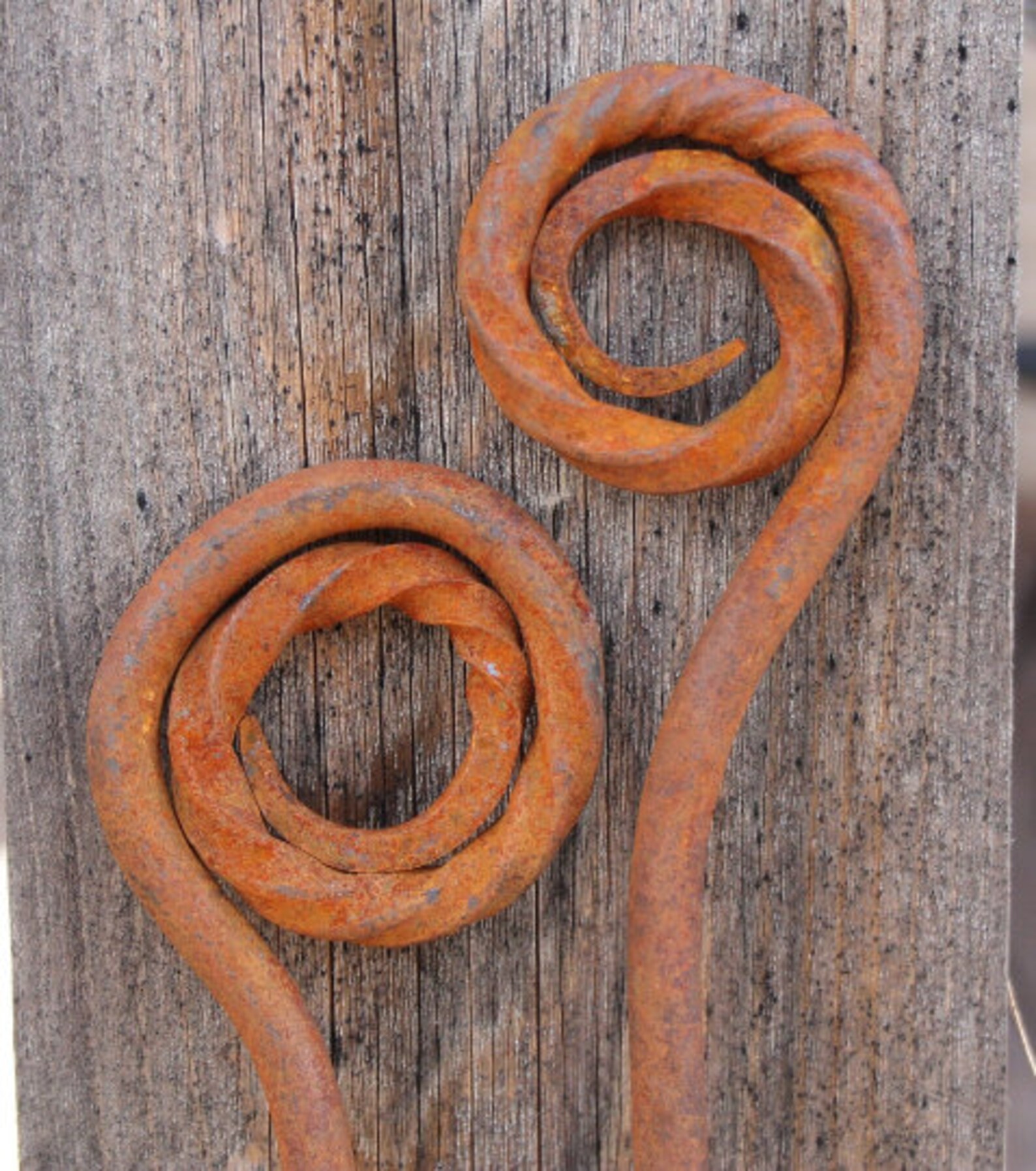 Metal Fern Garden Stakes Set of 5 Yard Art Hand Forged - Etsy