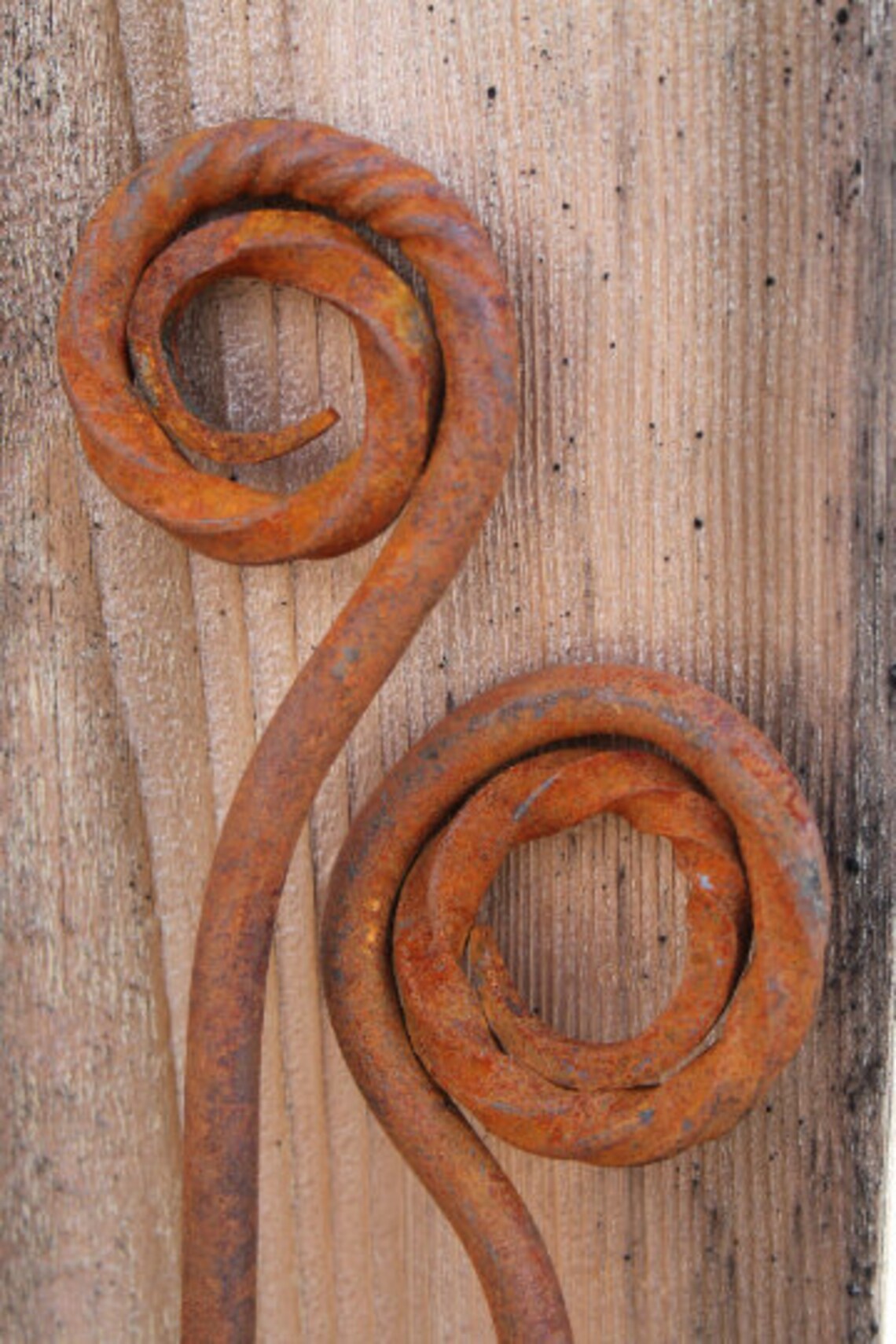 Metal Fern Garden Stakes Set of 5 Yard Art Hand Forged - Etsy