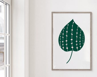 Single Leaf Wall Art - Etsy