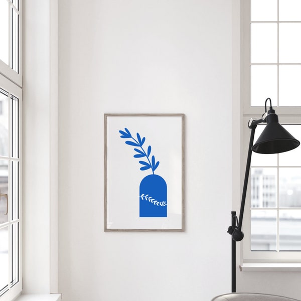 Cobalt Blue Wall Art - Etsy