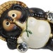 Japanese Shigaraki Ware/ Sleep Tanuki Statue / Sleep Racoon Dog / NEW ...