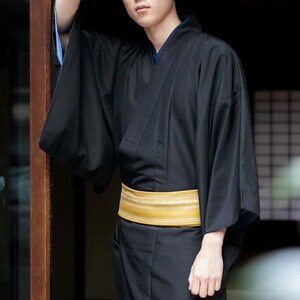 Men's Kimono & Obi Set/ Japanese Men Kimono Robe + Obi / Samurai Kimono / Samurai Cosplay - Etsy