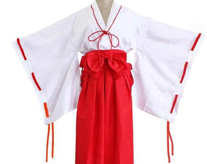 Japanese Hakama & Kimono Set / MIKO Costume/ SAMURAI Costume / - Etsy