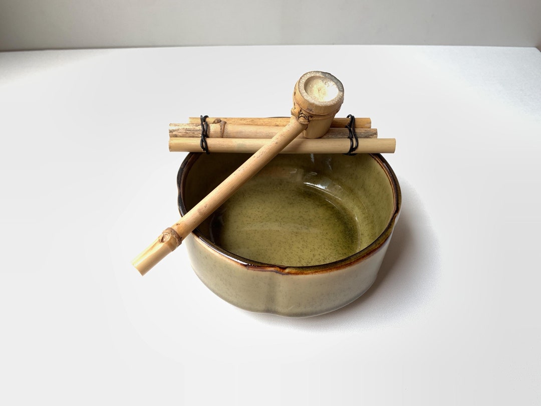 Japanese Bamboo Ladle HISHAKU/ Tsukubai/ Wabi Sabi/ Shrine Hishaku ...