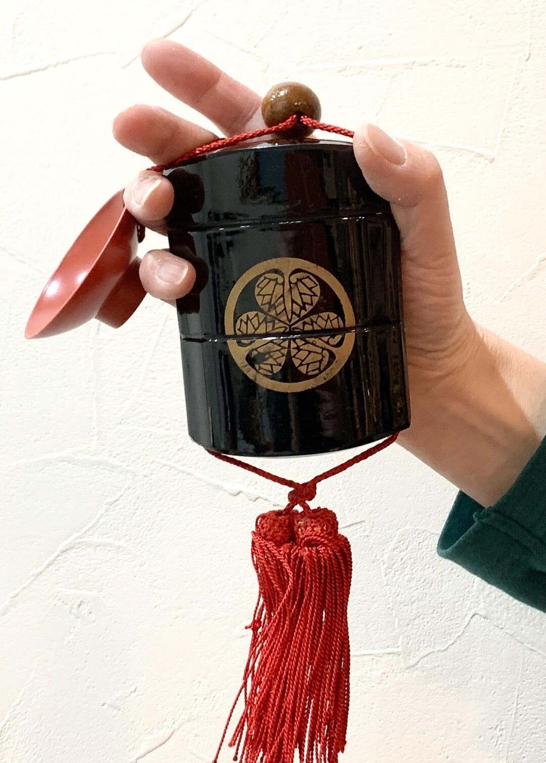 Vinatge Inro Netsuke/ Netsuke Strap/ Tokugawa Kamon/ Samurai Box ...