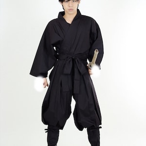 Kimono & Tattsuke Bakama Set/ Japanese Hakama/ for YASUKE/ Authentic ...