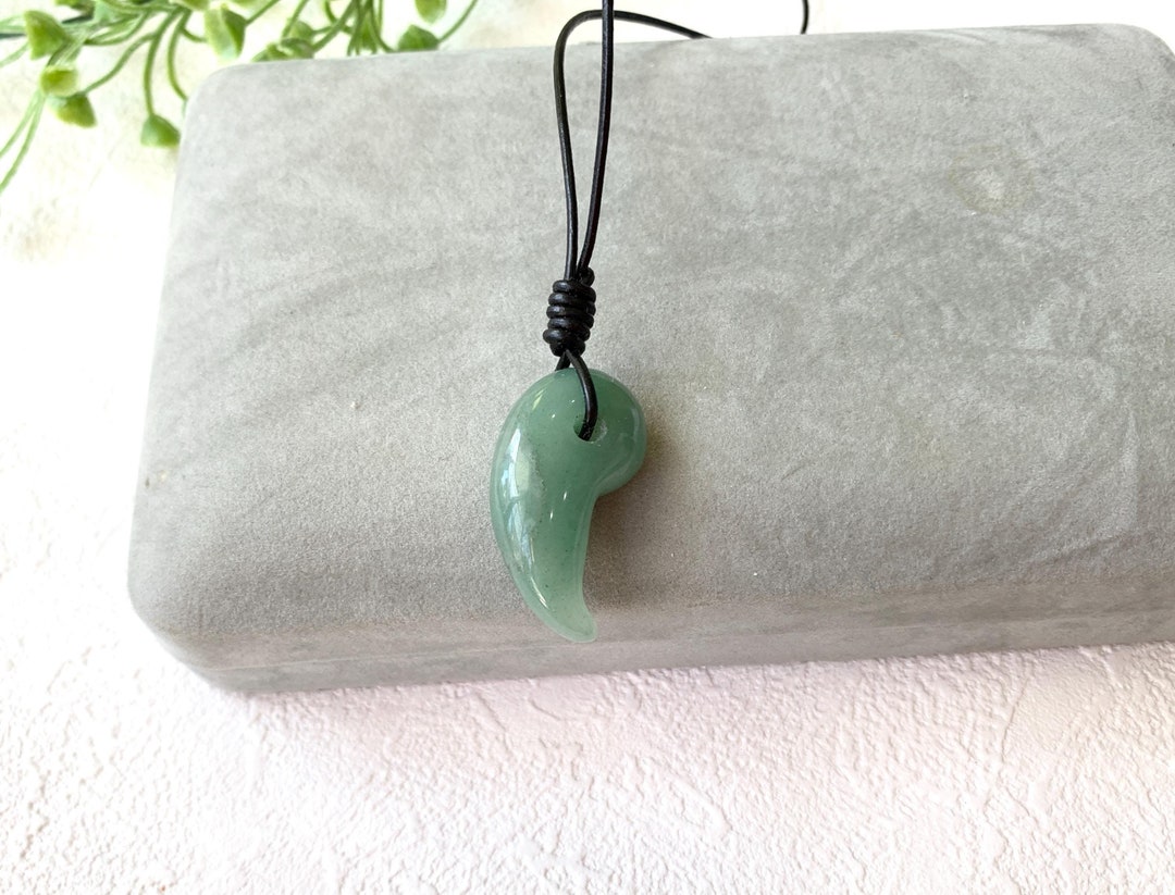 Japanese Jadeite Jade Magatama Pendant, From Japan, Omamori Pendant ...