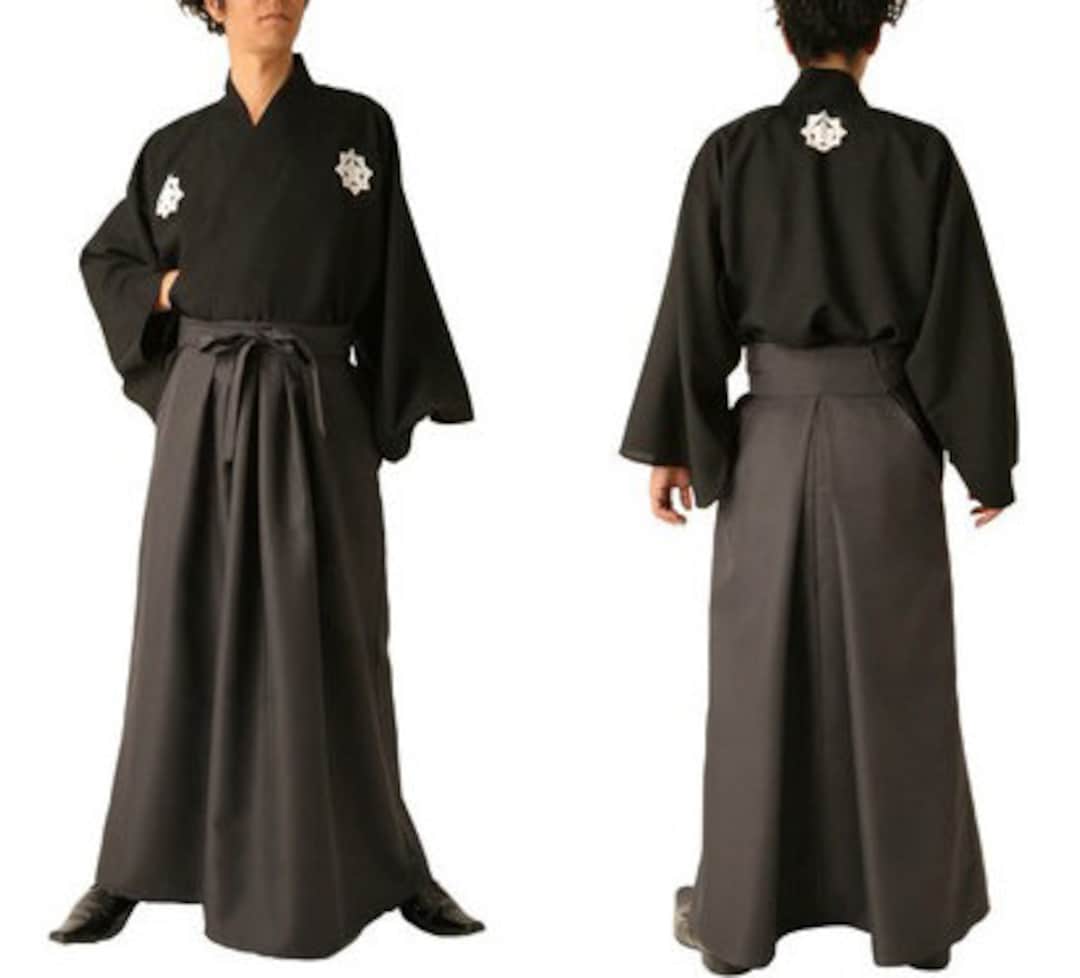 Japanese Men's Hakama & Kimono Set / SAMURAI Costume / - Etsy Canada