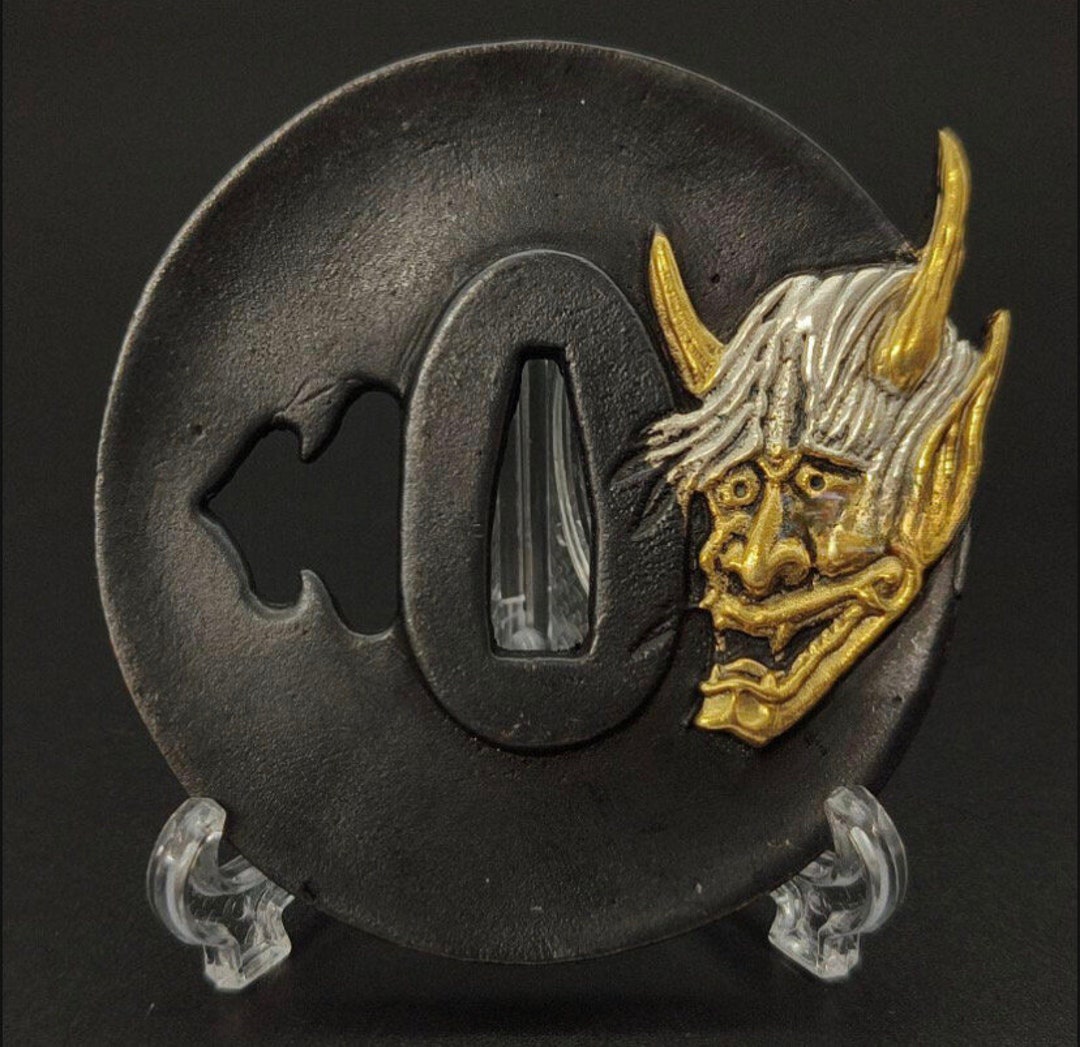 Japanese KATANA TSUBA/ Sword's Hand Guard/ Samurai Katana/ From Japan ...