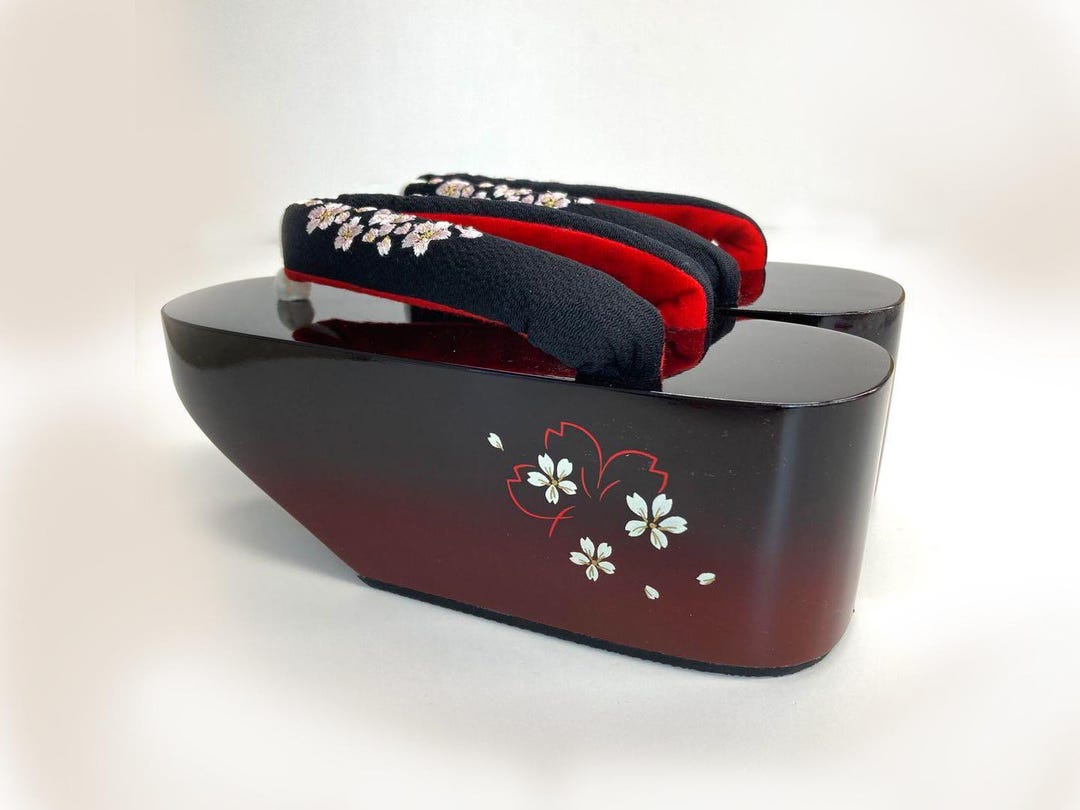 Japanese Okobo Kimono Sandal/ Maiko Kimono Geta Zori/ Koppori/ Pokkuri ...