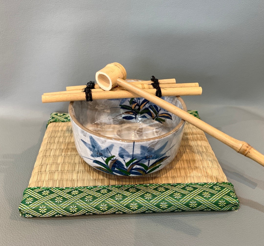 Japanese Bamboo Ladle HISHAKU With Tatami/ Tsukubai/ Shrine Hishaku ...