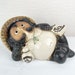 Japanese Shigaraki Ware/ Sleep Tanuki Statue / Sleep Racoon Dog / NEW ...