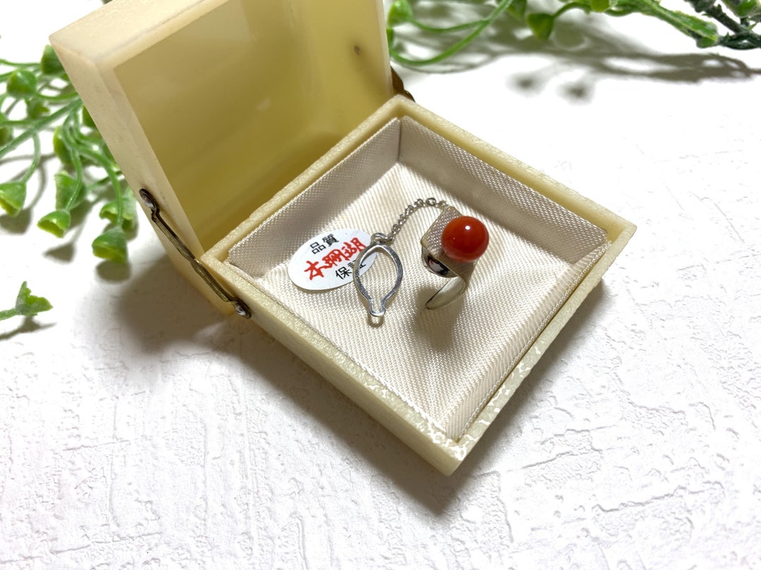 Japanese Red Coral Tie Tack, Vintage Men's Gift, Gemstone Tie Tack Pin ...