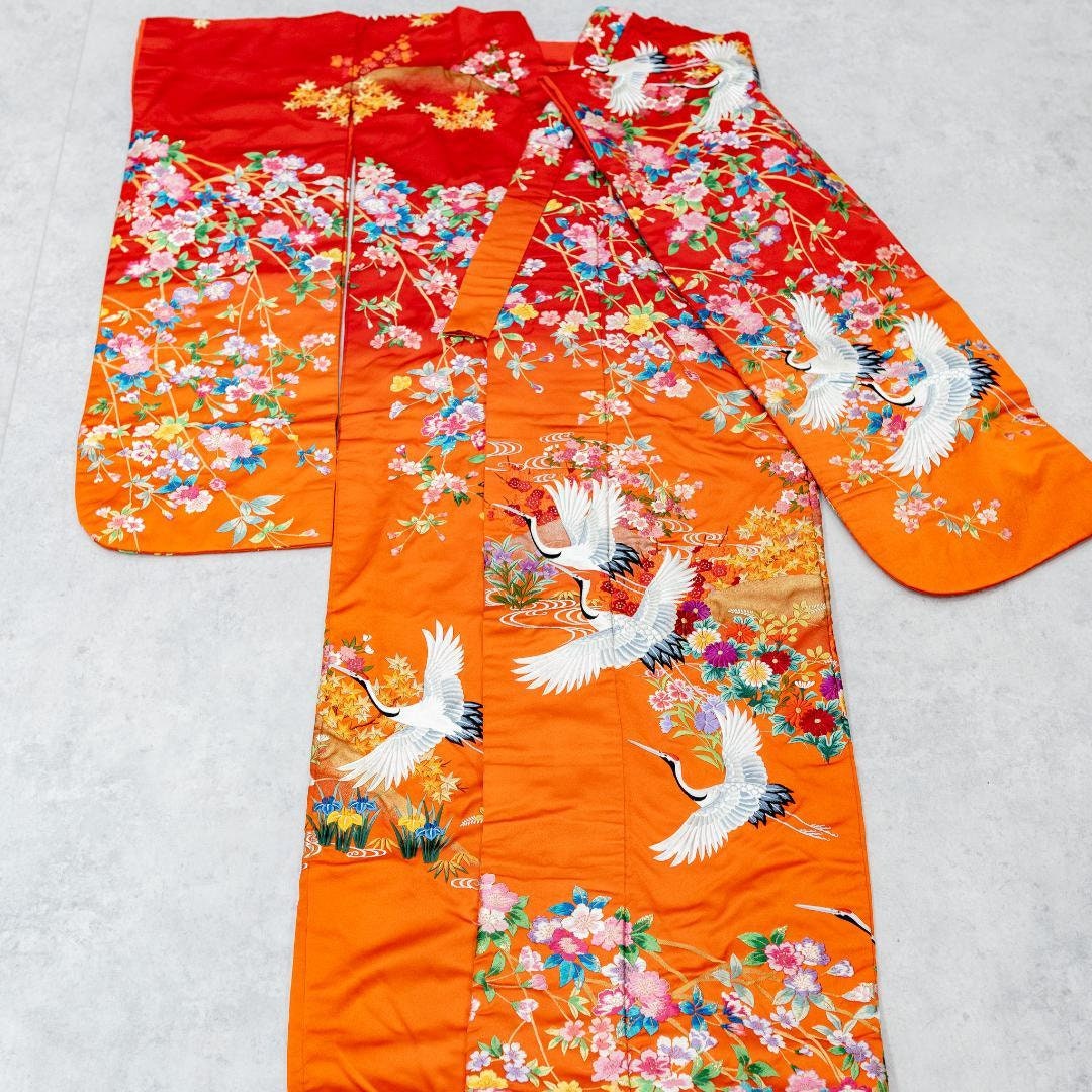 Japanese UCHIKAKE Kimono/ Embroidery/ Vintage Silk Wedding - Etsy