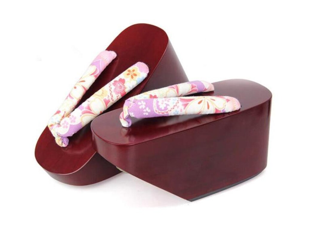Japanese Okobo Kimono Sandal/ Maiko Kimono Geta Zori/ Koppori/ Pokkuri ...