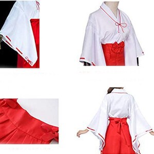 Japanese Hakama & Kimono Set / MIKO Costume/ SAMURAI Costume / Budo ...