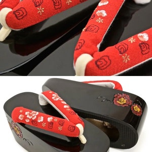 Japanese Okobo Kimono Sandal/ Vintage Maiko Kimono Geta Zori/ Koppori ...