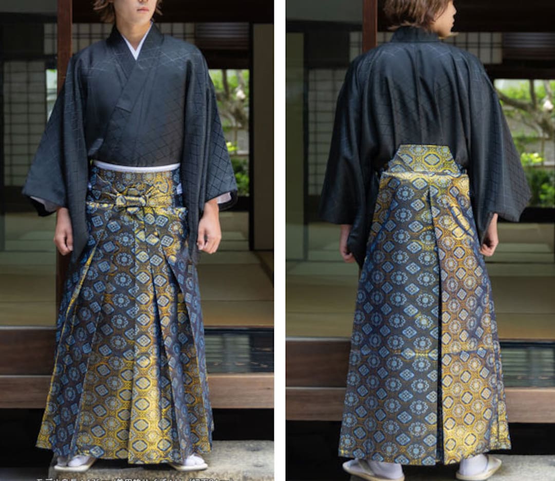 Set of 2, Gorgeous Hakama & Kimono Set/ NEW/ Samurai Costume/ SHOGUN Hakama/ Budo Cosplay ...
