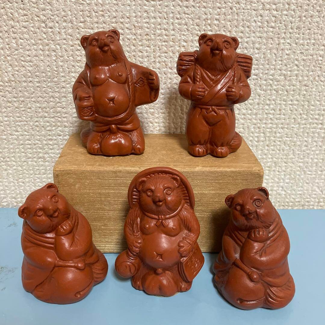 Tanuki Statue/ Japanese Shigaraki Ware/ Monk Tanuki/ Raccoon Dog ...