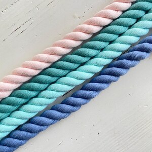 Dark Teal Cotton Rope Dog Leash, Teal Rope Leash, Cotton Rope Leash ...