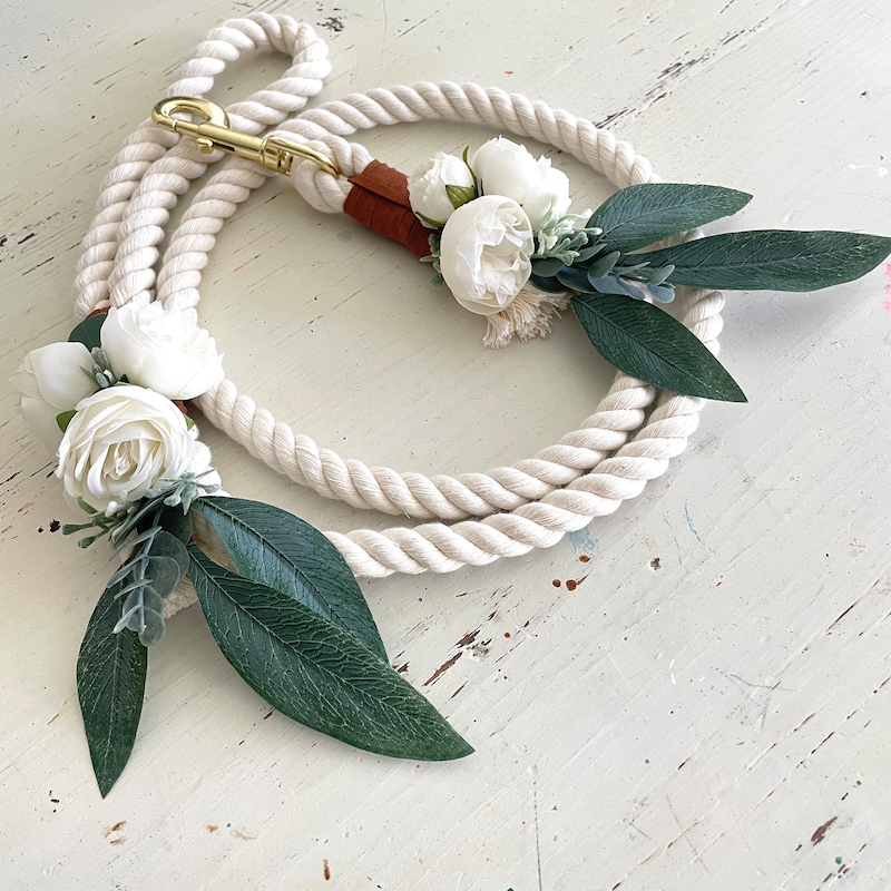 White Leash - Etsy