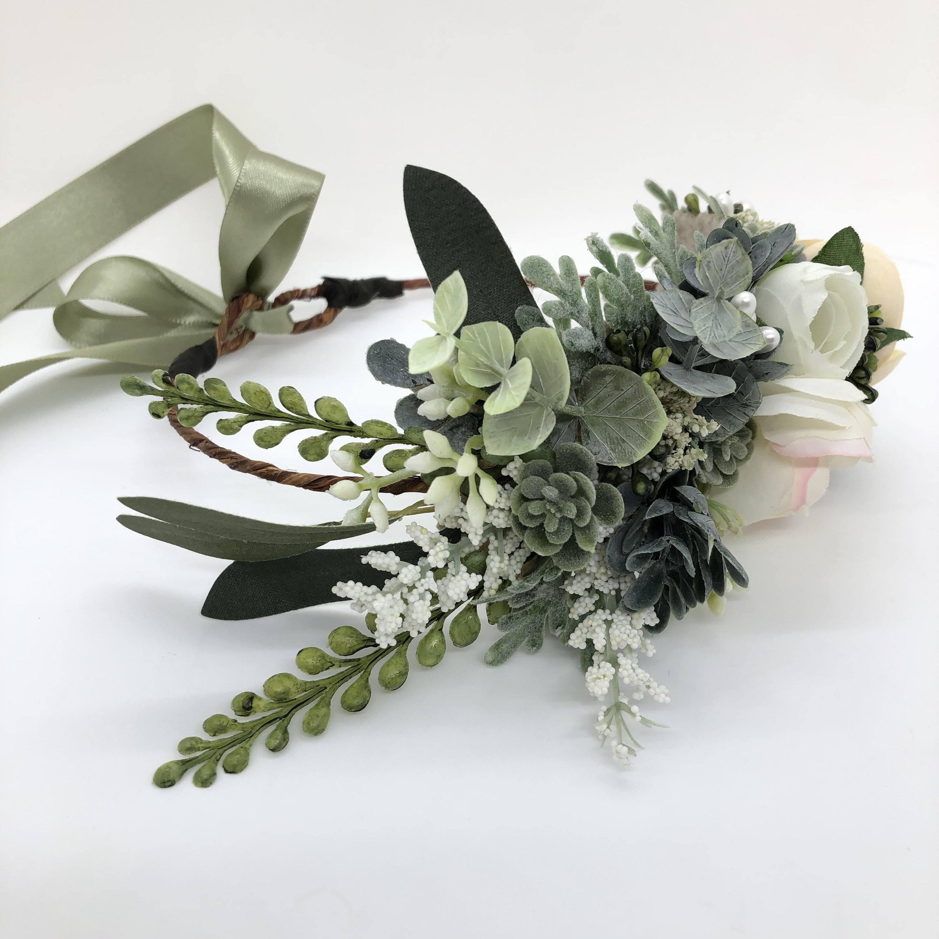 Greenery Dog Flower Collar: Eucalyptus Wedding Pet Crown - Etsy