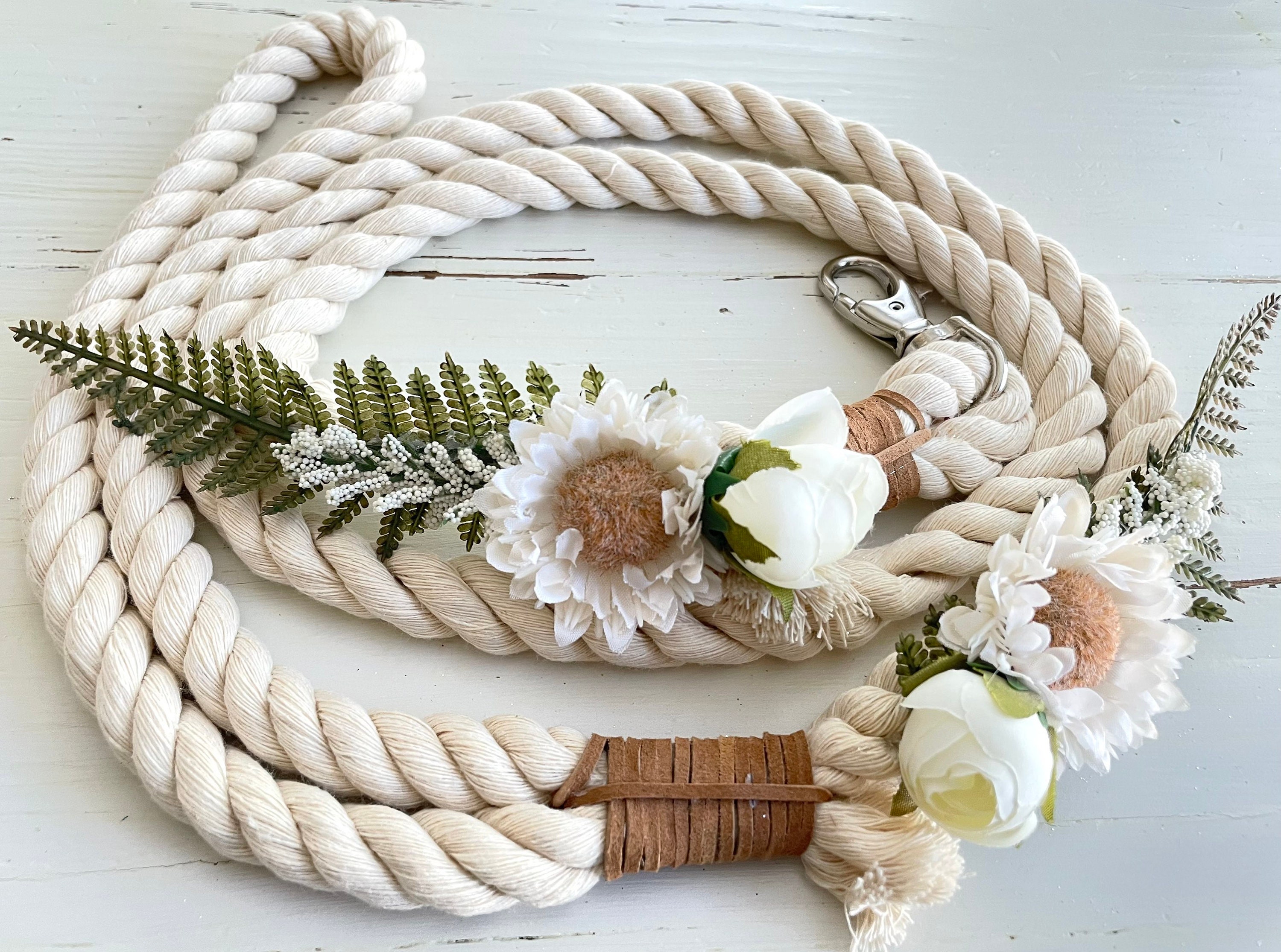 Cotton Rope Dog Leash Cotton Rope Dog Leash for Wedding - Etsy