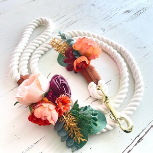 Rust Burgundy Ivory Blush Terracotta Fall Wedding Flower Leash, Burnt ...