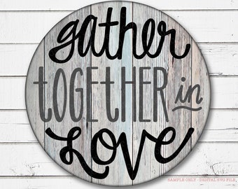 Round SVG Circle Shaped SVG File Round Family Saying SVG Cut | Etsy