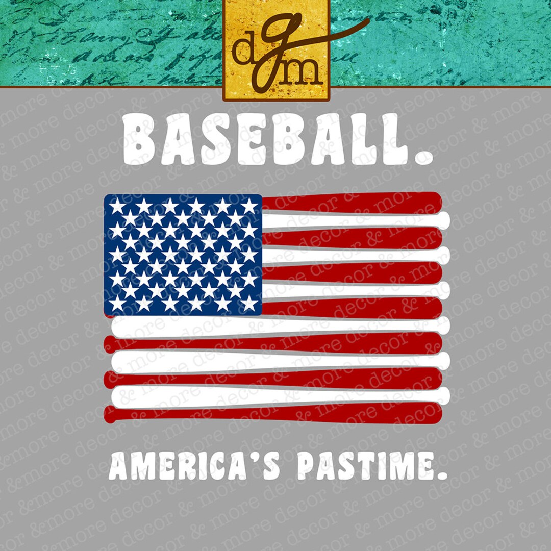 America's Pastime Baseball SVG File, Patriotic SVG File, Baseball SVG ...
