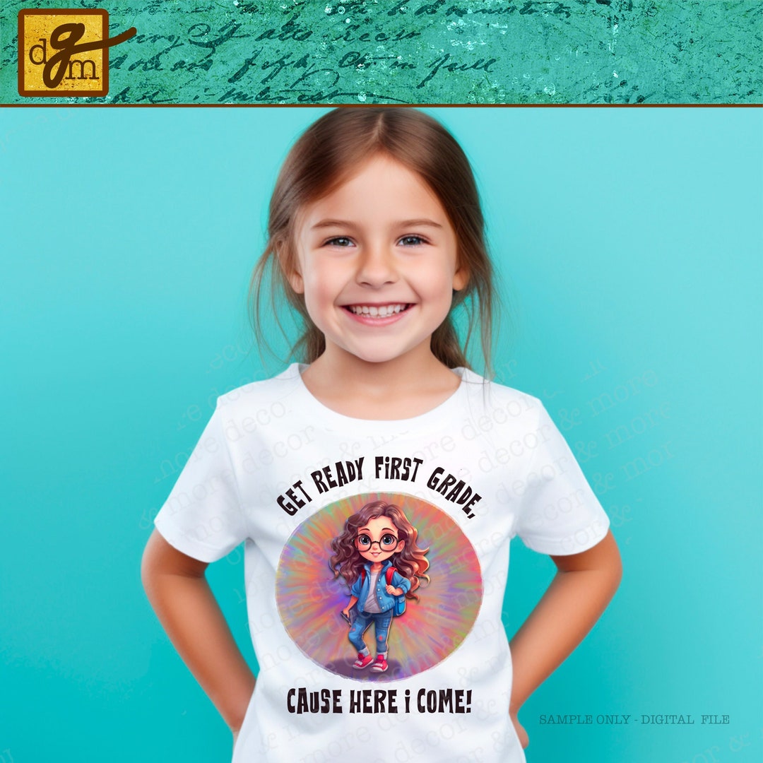 First Day of First Grade Shirt Sublimation, First Grade Sublimation ...