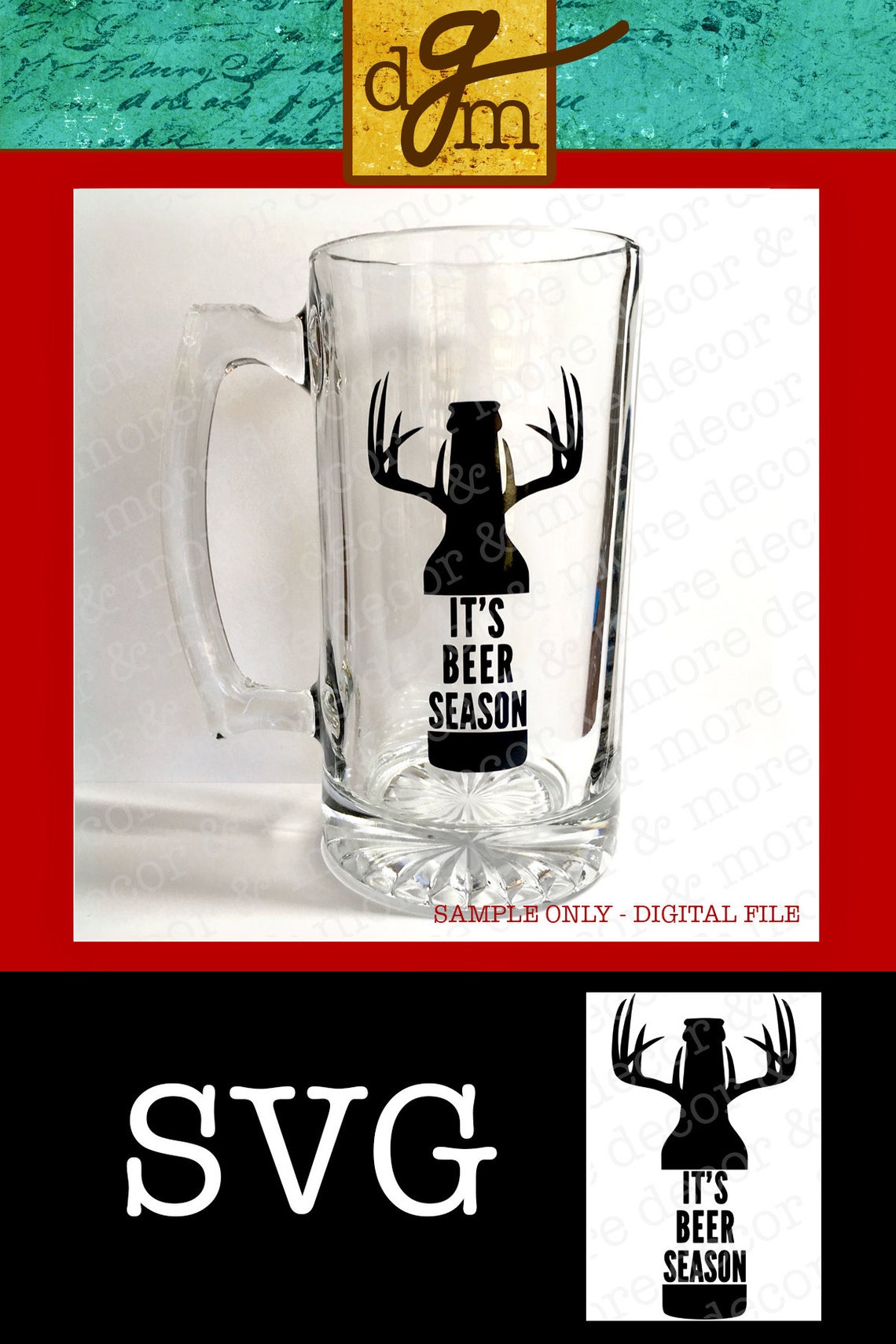 Beer Season SVG File, Beer SVG File, Deer Season SVG File, Deer Svg ...