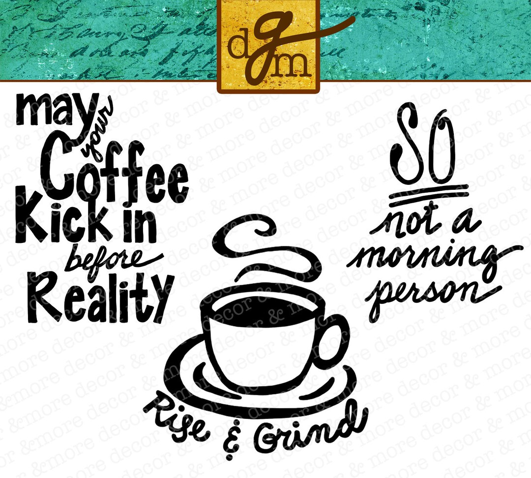 Funny Coffee Sayings SVG Bundle Coffee SVG Cut File Bundle Coffee Mug