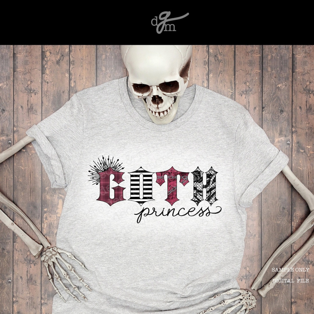 Goth Sublimation Design, Gothic Girl Clipart, Gothcore Shirt ...