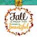Fall Wreath SVG File, Fall Round Sign SVG, Fall Circle SVG File, Fall ...