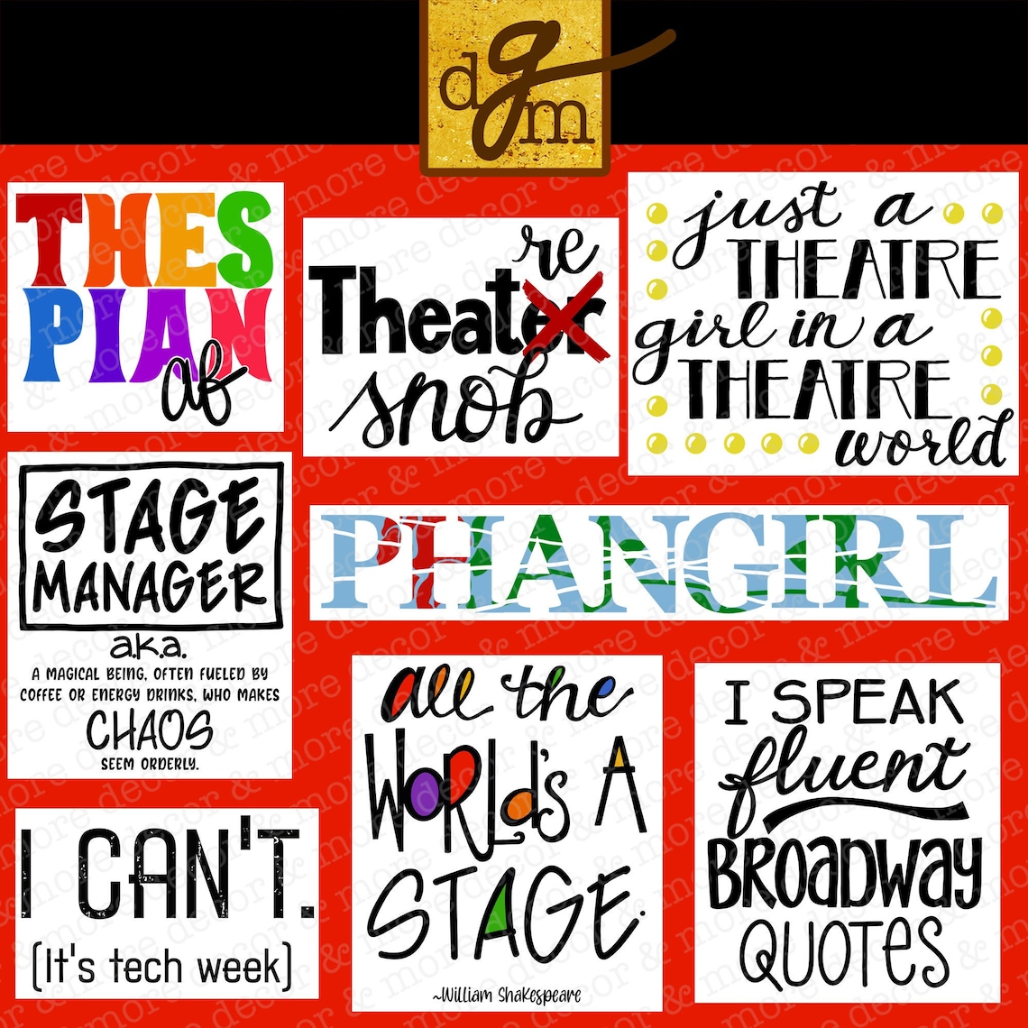 Funny Theatre SVG Bundle, Theatre Quotes SVG Bundle, Thespian SVG ...