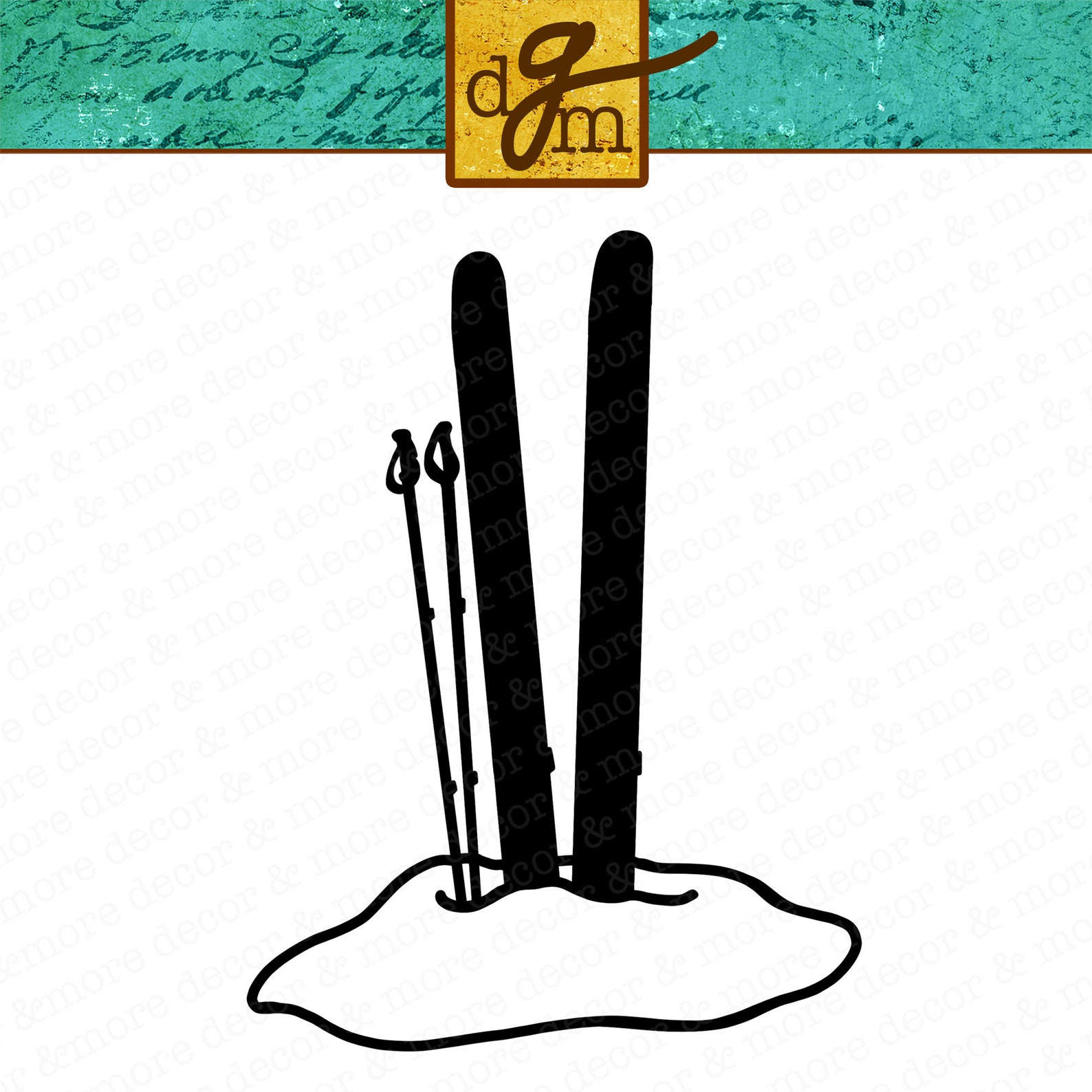 Snow Skis SVG File | Snow Skis Silhouette PNG | Ski Trip Shirt SVG ...