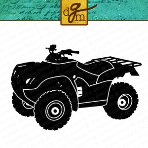 4 Wheeler SVG File | Four Wheeler SVG Cut File | ATV Svg File | Mudding ...
